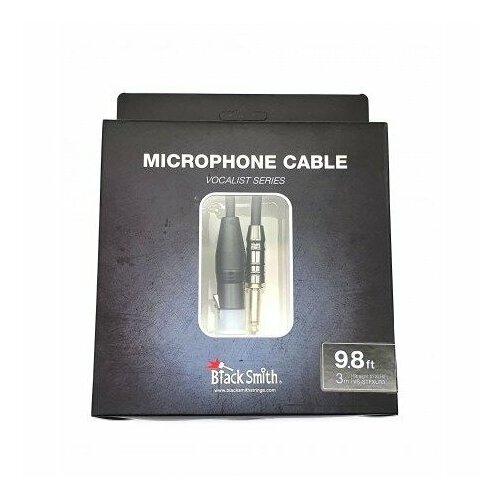 Кабель аудио 1xJack - 1xXLR BlackSmith Microphone Cable Vocalist Series 9.8ft VS-STFXLR3