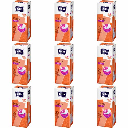 Bella Прокладки ежедневные Panty Soft оранжевые, 20 шт в уп, 9 уп.