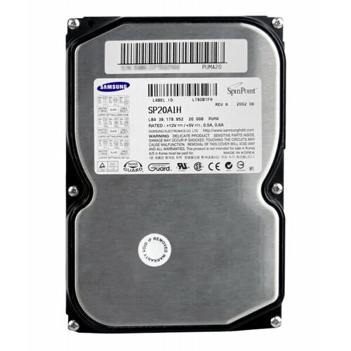 Жесткий Диск Samsung SP20A1H 20Gb 7200 IDE 3,5" HDD