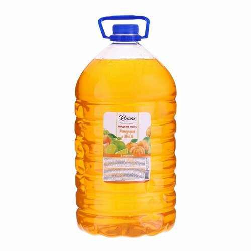 Жидкое мыло эконом Romax «мандарин и лаим», 5 л (комплект из 6 шт)