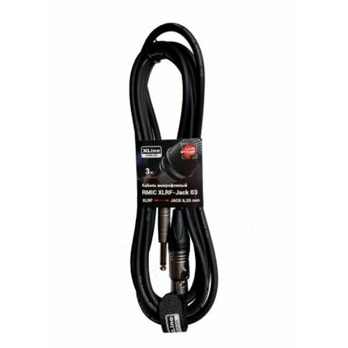 Xline Cables RMIC XLRF-JACK 03 Кабель микрофонный XLR 3 pin female - JACL 6.3 mono длина 3м