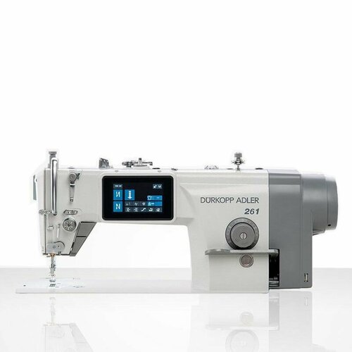 Прямострочная промышленная швейная машина с автоматикой (сенсорный дисплей, короткая обрезка) Durkopp Adler 261-140345-02