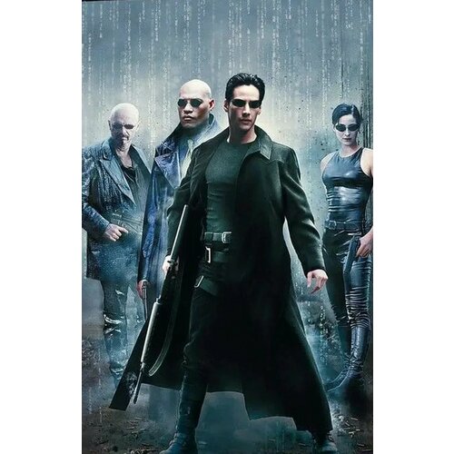 Плакат, постер The Matrix, 1999. Матрица на холсте, размер 30х42см
