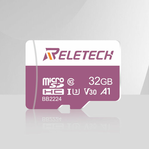 Reletech U3 A1 Micro SD карты TF карты Class10 карты памяти 32ГБ высокой скорости записи Супер совместимость телефона камеры, розовый