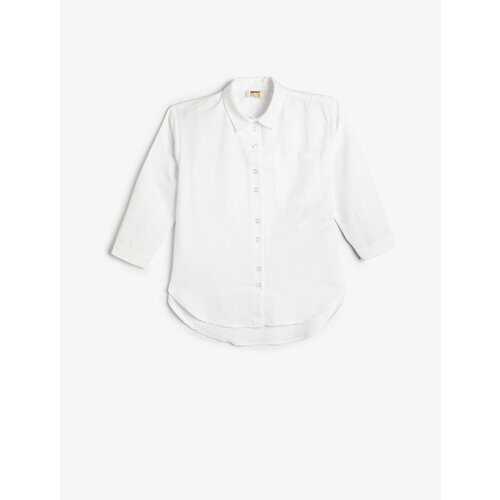 Рубашка KOTON, размер 6-7 лет, бежевый