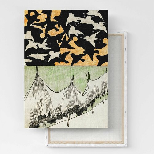 Картина на холсте, репродукция / Shin Bijutsukai - Forest life / Размер 40 x 53 см