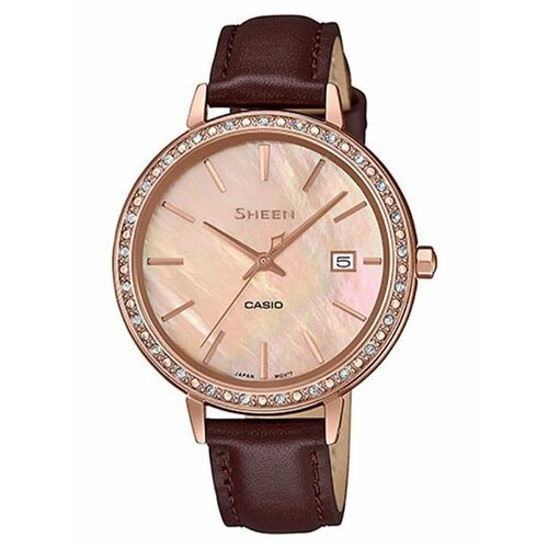 Наручные часы CASIO Sheen 32016, мультиколор, коричневый