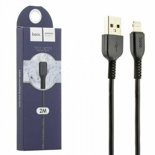 Usb Кабель-зарядка Lightning Hoco X88 2.4A 1м черный