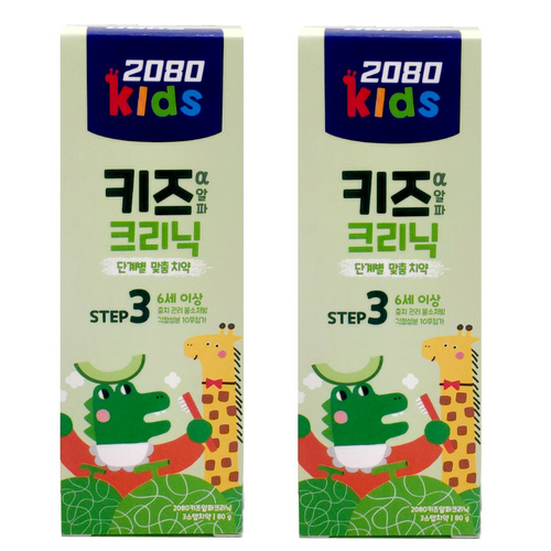 Зубная паста для детей Dental Clinic 2080 с фруктовым вкусом, 6+, 80 гр, 2 шт