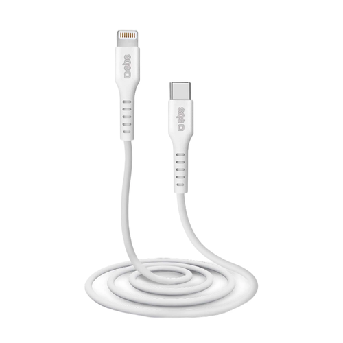 SBS Lightning to Type C MFI, 2 м white кабель lightning to usb-c