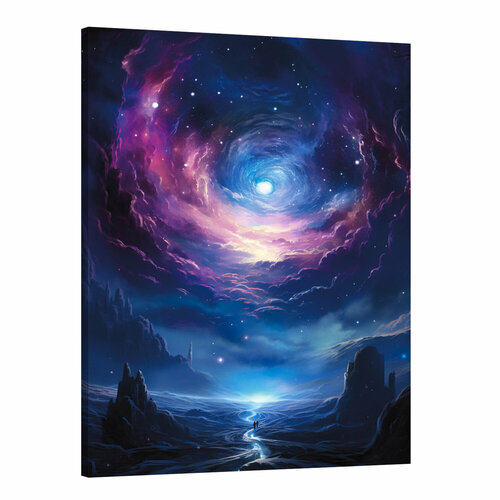 Интерьерная картина 50х70 "Астрономия: Таинственные звезды"