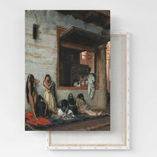 Картина на холсте, репродукция / Жан-Леон Жером - The Slave Market / Размер 60 x 80 см