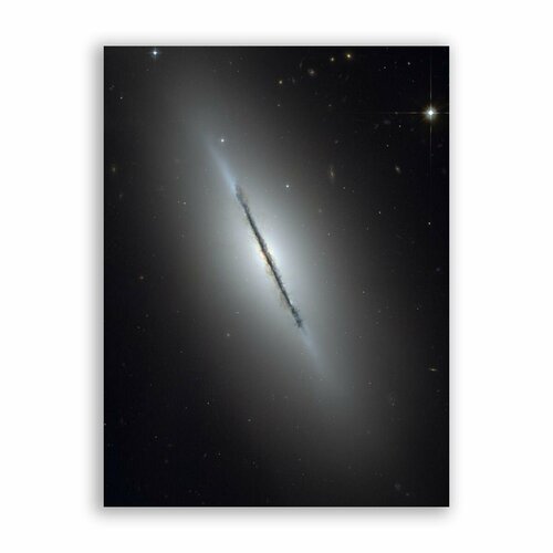 Постер, плакат на бумаге / Galaxy NGC 5866 / Галактика / Размер 30 x 40 см