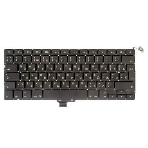 Клавиатура (keyboard) для Apple MacBook Pro 13 A1278 Late 2008 - Mid 2012 (ZeepDeep Haptic) Г-образный Enter RUS