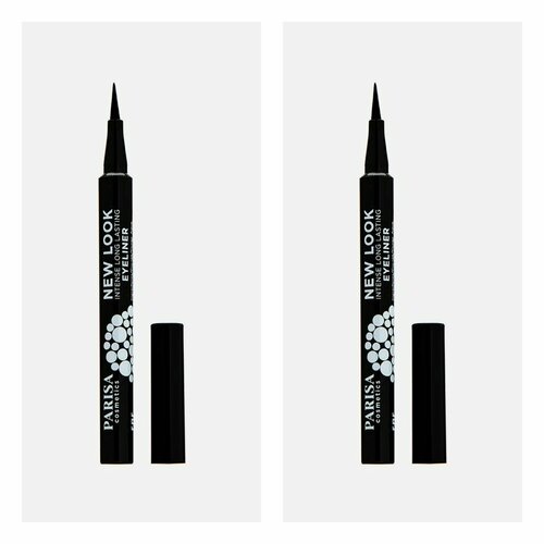 Подводка-фломастер для глаз Parisa, Waterproof Eyeliner Pen PF-100, 1 мл, 2 шт.