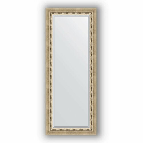Зеркало 53x133 см состаренное серебро с плетением Evoform Exclusive BY 1152