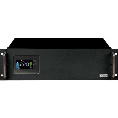 POWERCOM Источник бесперебойного питания Powercom King Pro RM KIN-3000AP LCD 2400Вт 3000ВА черный KIN-3000AP LCD
