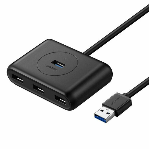 Разветвитель USB UGREEN CR113 (40850) USB 3.0 Hub with USB-C Port/1м/черный, 1815988