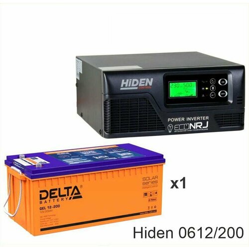 ИБП Hiden Control HPS20-0612 + Delta GEL 12-200