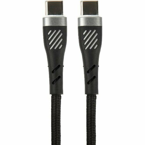 Perfeo кабели Кабель USB C вилка - C вилка, 60W, черный, длина 1 м, POWER C1105