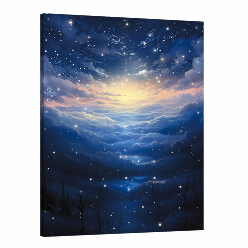 Интерьерная картина 50х70 "Зодиак: созвездия мечты"