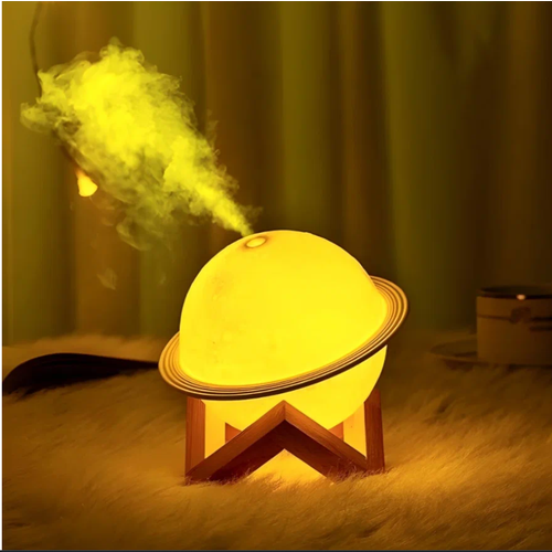 Светильник, ночник-увлажнитель воздуха "Сатурн", желтого цвета