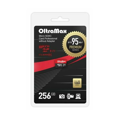 Карта памяти (OLTRAMAX 256GB microSDXC Class 10 UHS-1 Premium (U3) [OM256GCSDXC10UHS-1-PrU3 w])