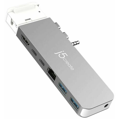 Мульти-хаб j5create 4K60 Pro USB4 Hub with MagSafe Kit (2xUSB-C/2xUSB-A/4K HDMI/RJ45/3.5 mm AUX) с