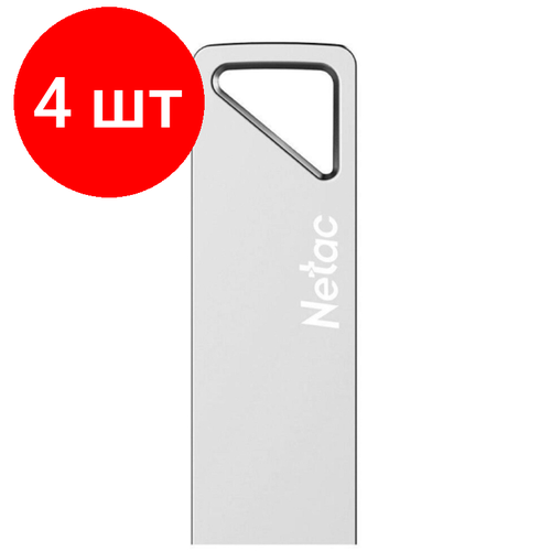 Комплект 4 штук, Флеш-память Netac USB Drive U326 USB2.0 32GB, retail version