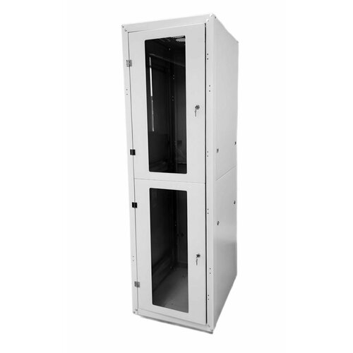 Шкаф 42U 600х800 19 дюймов телекоммуникационный серверный серый B426080GWTWOF-RU
