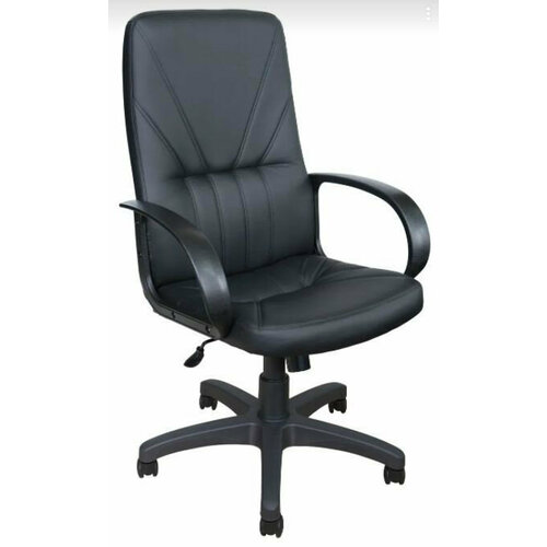 Кресло компьютерное (ЯрКресло Кресло Кр37 ТГ пласт ЭКО1 (экокожа черная))