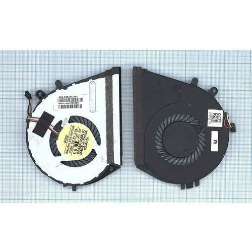 Вентилятор (кулер) для ноутбука HP 725445-001 (4-pin)