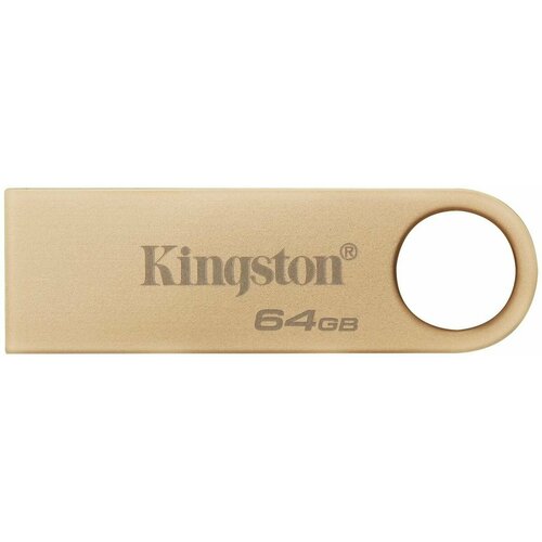 Флешка USB Kingston DataTraveler SE9 64ГБ, USB3.0, золотистый [dtse9g3/64gb]