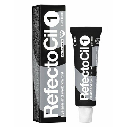 RefectoCil Крем-краска для бровей и ресниц №1 Pure Black (черный) 15мл