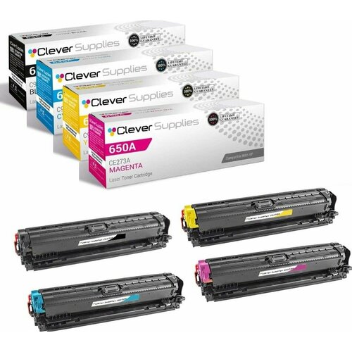 Картридж SF 650A комплект совместимые CE270A + CE271A + CE272A + CE273A для HP Color LaserJet CP5525