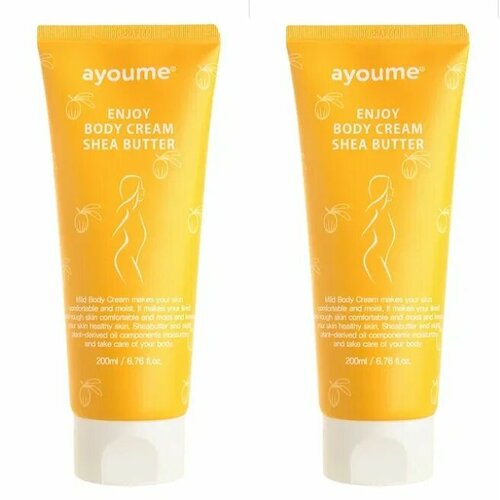 Крем для тела Ayoume Enjoy Mini Body Cream Shea Butter, 200 мл, 2 шт