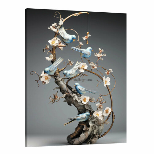 Интерьерная картина 50х70 "Скульптура Живая симфония природы"
