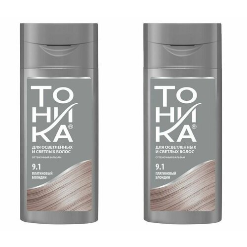 Тоника Бальзам оттеночный для волос 9.1 Платиновый блондин, 150 мл, 2 шт