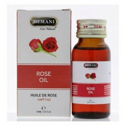 Косметическое масло Розы Хемани / Hemani Rose Oil , 30 мл.