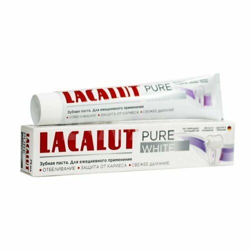 Зубная паста Lacalut Pure white 75мл