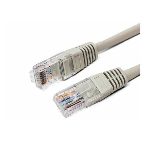 Патч-корд U/UTP 6 кат. 2м Filum FL-U6-2M, кабель для интернета, 26AWG(7x0.16 мм), омедненный алюминий (CCA), PVC, серый
