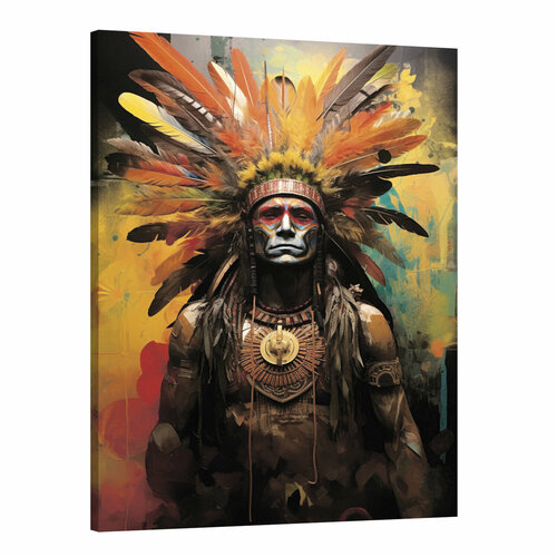 Интерьерная картина 50х70 "Танцующий шаман"