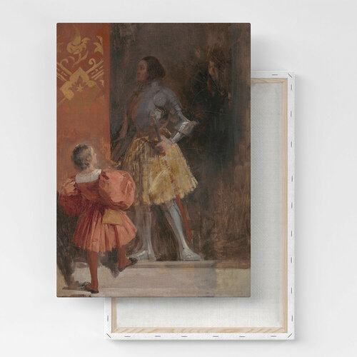 Картина на холсте, репродукция / A Knight and Page / Ричард Паркс Бонингтон / Размер 40 x 53 см