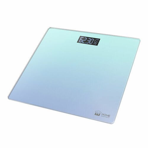 HOME ELEMENT HE-SC906 {new} лилово-голубой весы напольные сенсор, встроенный термометр