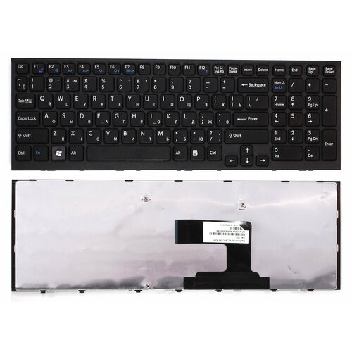 Клавиатура для Sony Vaio VPCEL3S1R/W черная с рамкой