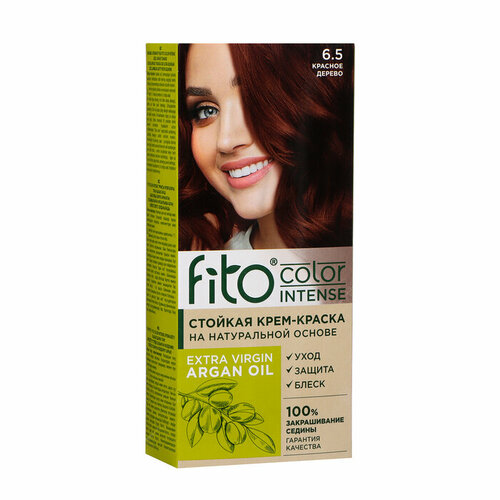 Fitoкосметик Стойкая крем-краска для волос Fito color intense тон 6.5 красное дерево, 115 мл