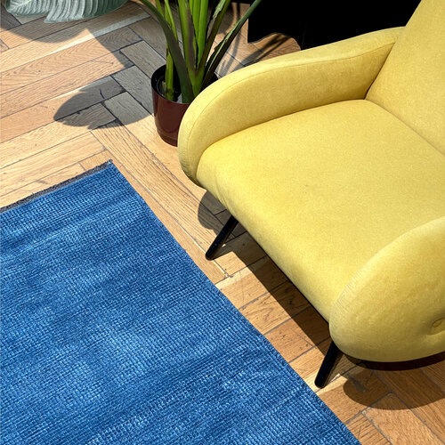 Ковер однотонный "Bardsey" темно-синий, 80х150см, Millennium Carpets