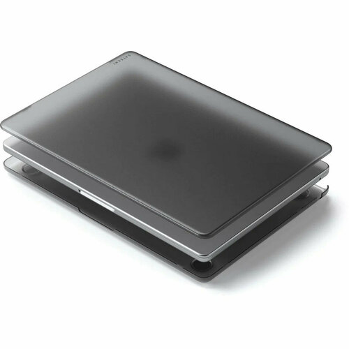 Чехол-накладка Satechi Eco-Hardshell Case для Macbook Air 13" (M2/M3) 2022/2024 тёмный-прозрачный