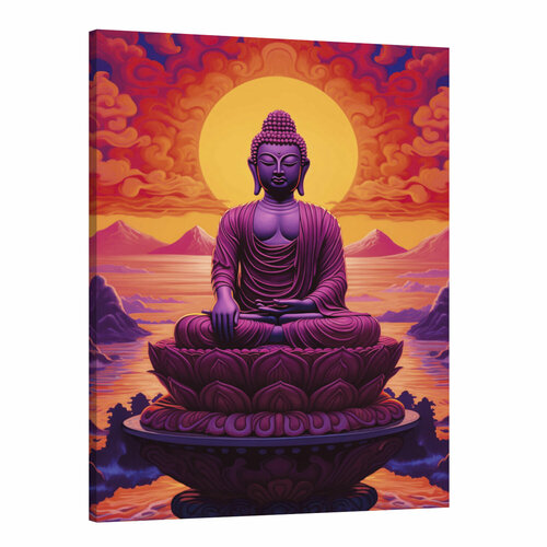 Интерьерная картина 50х70 "Будда в тишине"