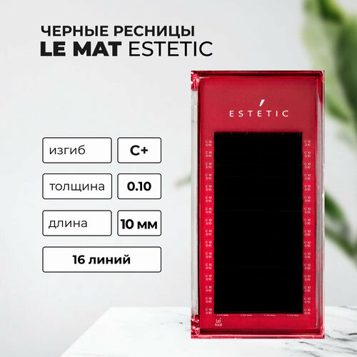 Ресницы черные Le Maitre Estetic C+ 0.10 10mm 16 линий